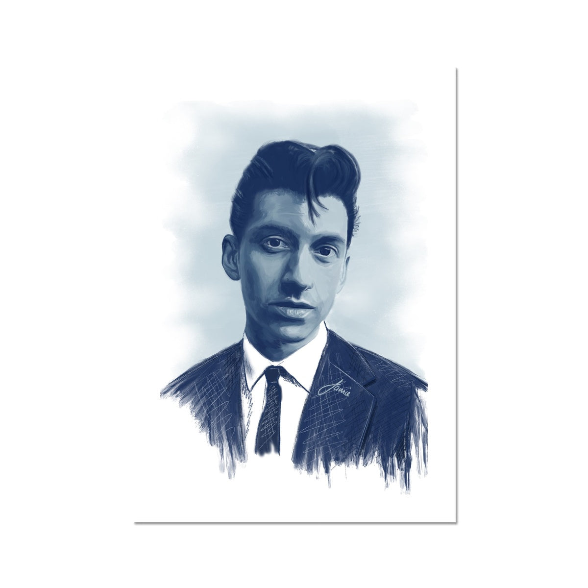 Alex Turner portrait fine art print - Jamie Art – Jamie Art Shop